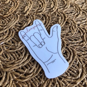 ASL ILY Sticker - Etsy