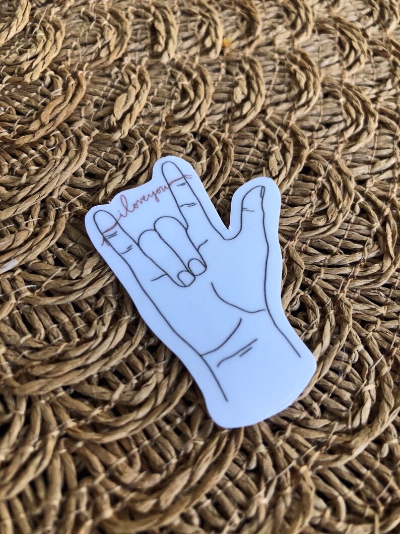 ASL ILY Sticker - Etsy
