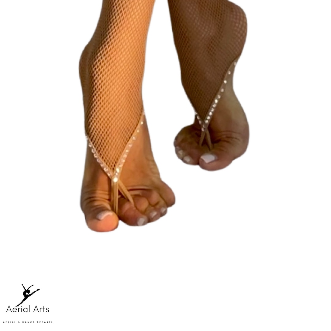 Professional Fishnet Seamless Tight With Toe Loop Ballroom and Dance ...