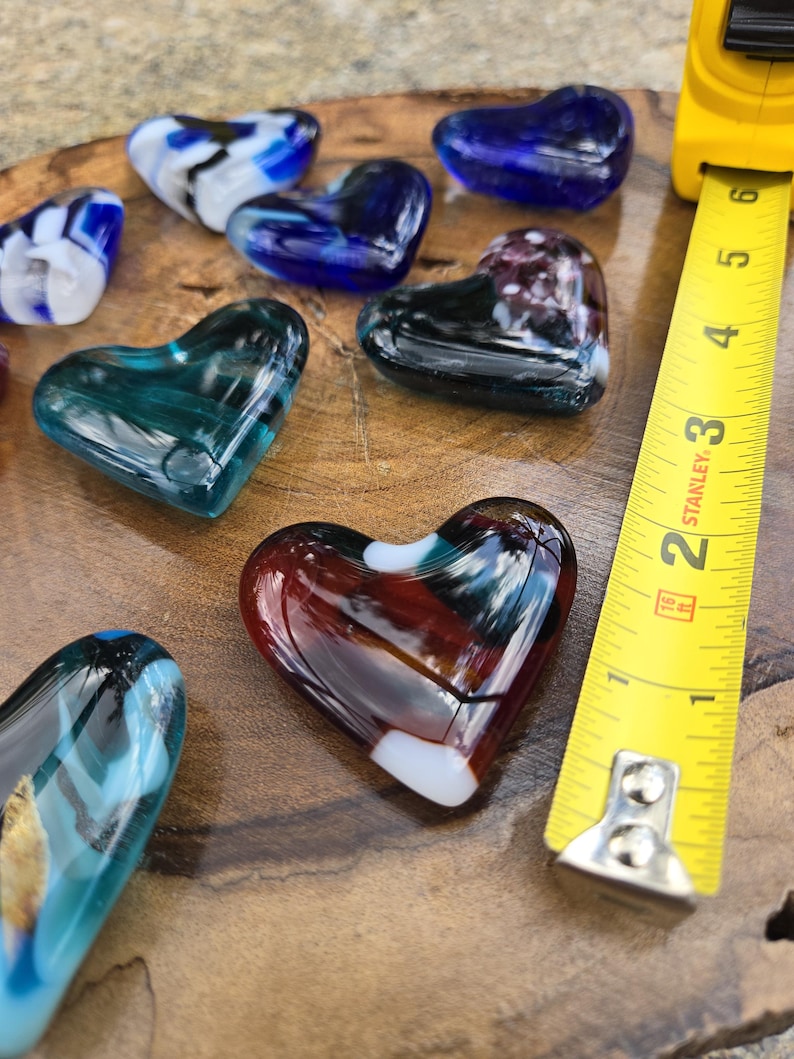 Fused Glass Pocket Heart: Handmade Colorful Keepsake Gift (2 X 2 Inches ...