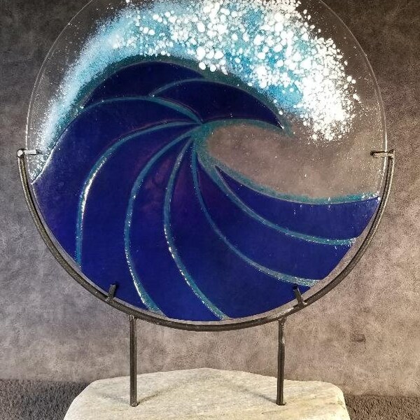 Glass Wave Sculpture - Etsy