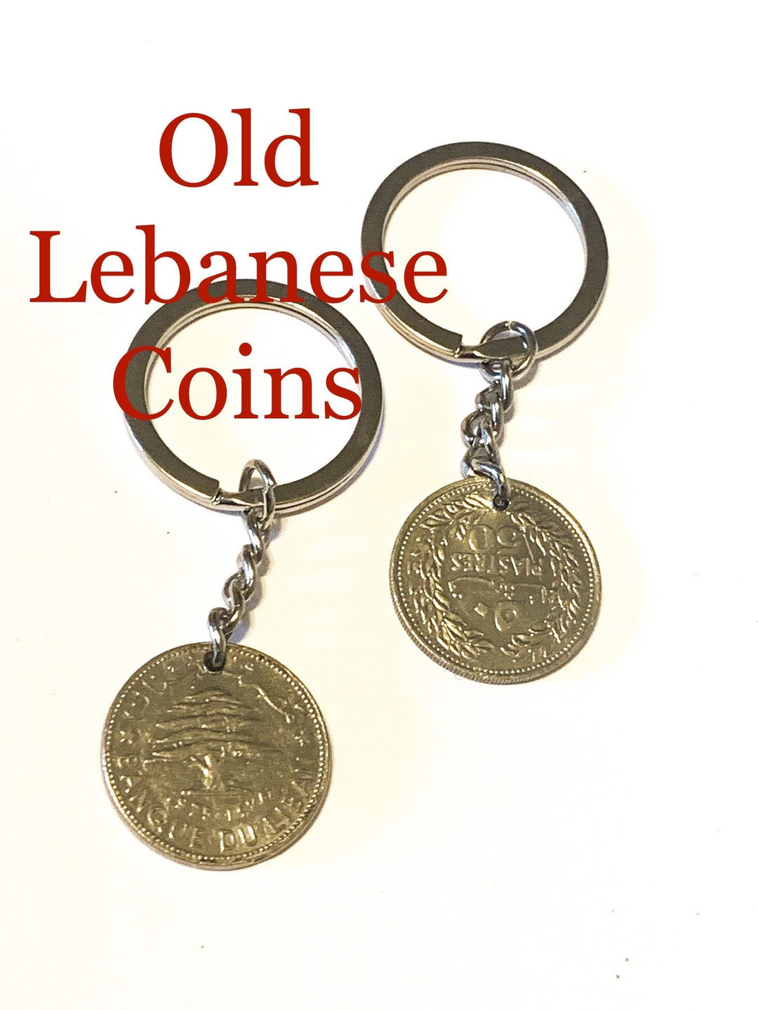 Old Lebanese Coin Keychain , OLD COIN , Christmas GIFT - Etsy