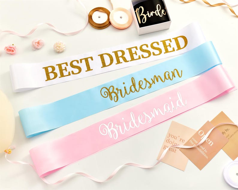 Personalized Name Sash, Custom Wedding Sash, Personalized Sash for ...