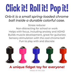 Orb-it Spring Loaded Roller Fidget Toy - Etsy