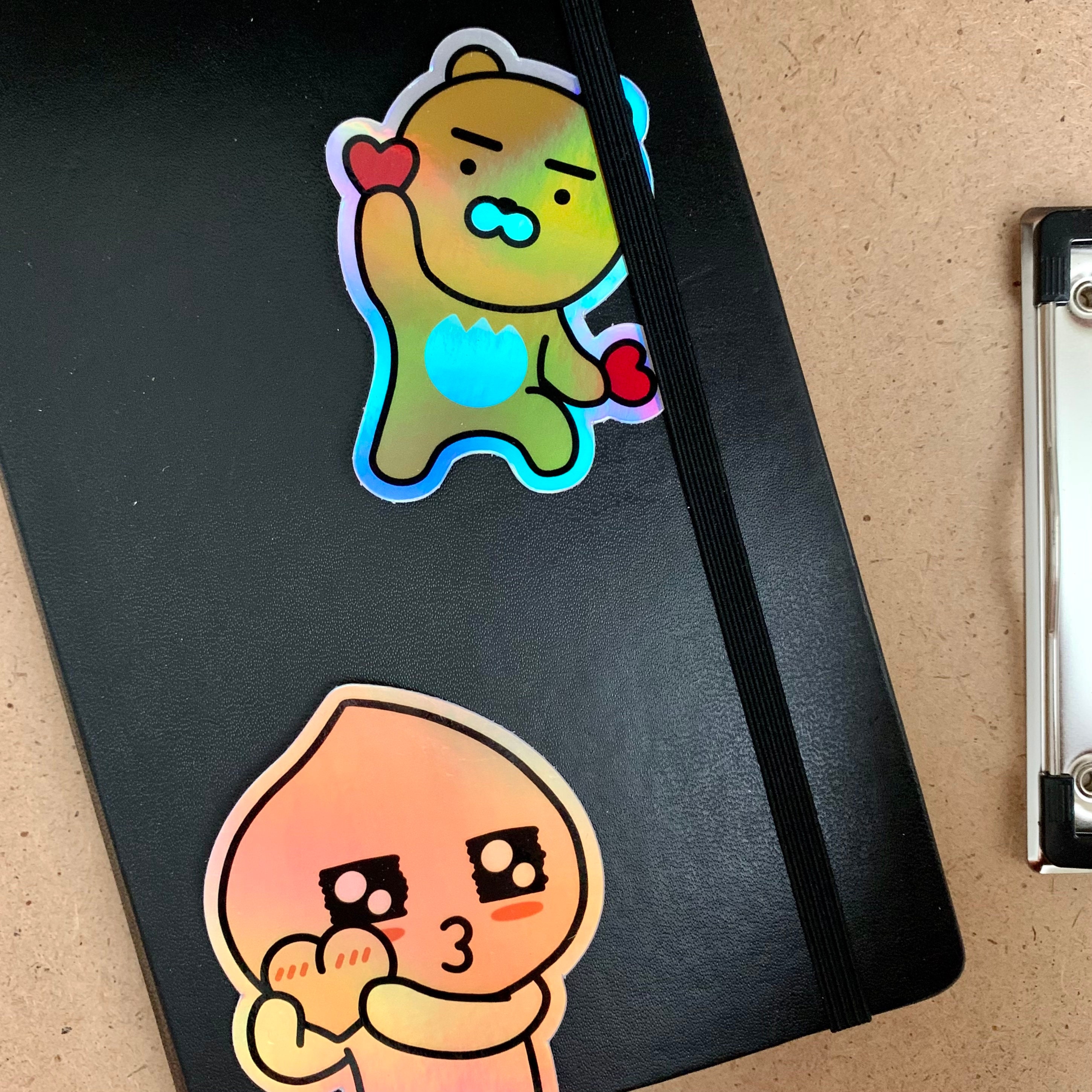 Holographic Apeach and Ryan Stickers - Etsy