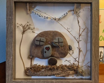 Rock Art Shadow Box - Etsy