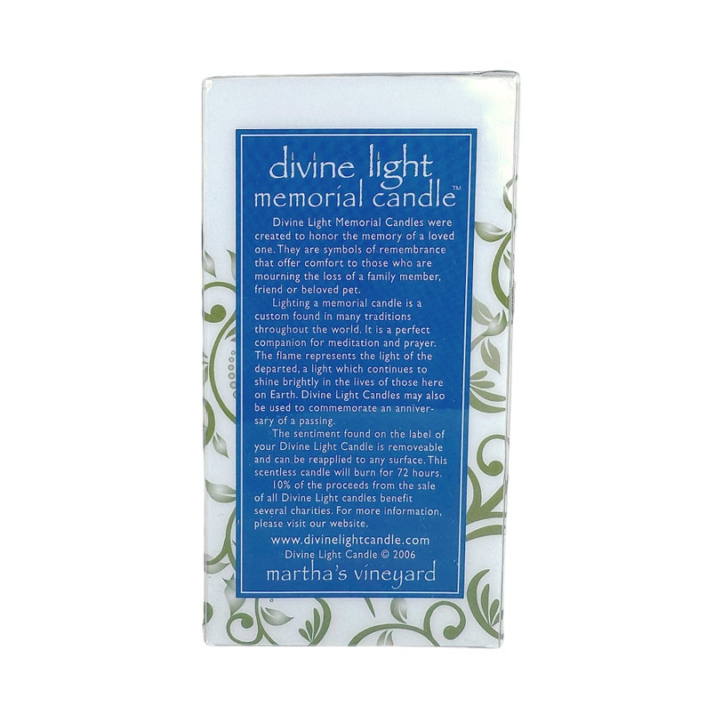 There Are No Goodbyes Gandhi Memorial Candle - Sympathy Candle ...