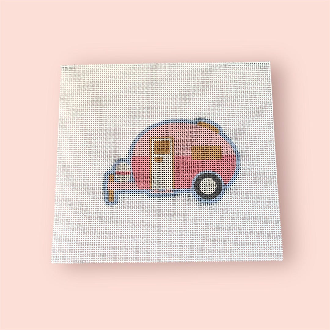 Pink Retro Camper - Etsy