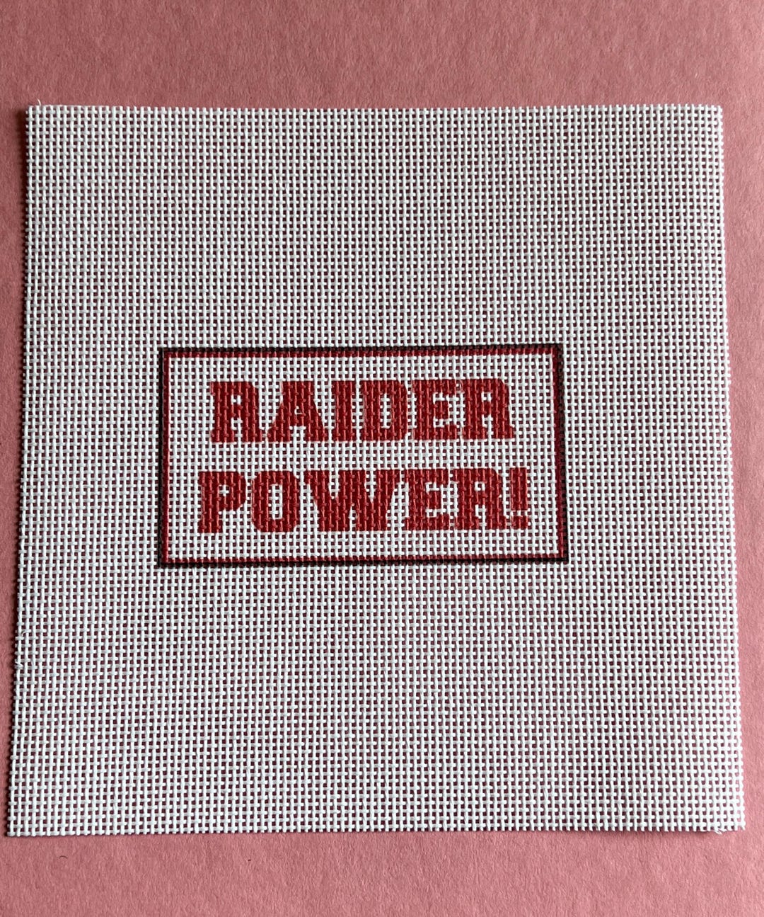 Texas Tech “raider Power!” Needlepoint Canvas – Officially Licensed - Etsy