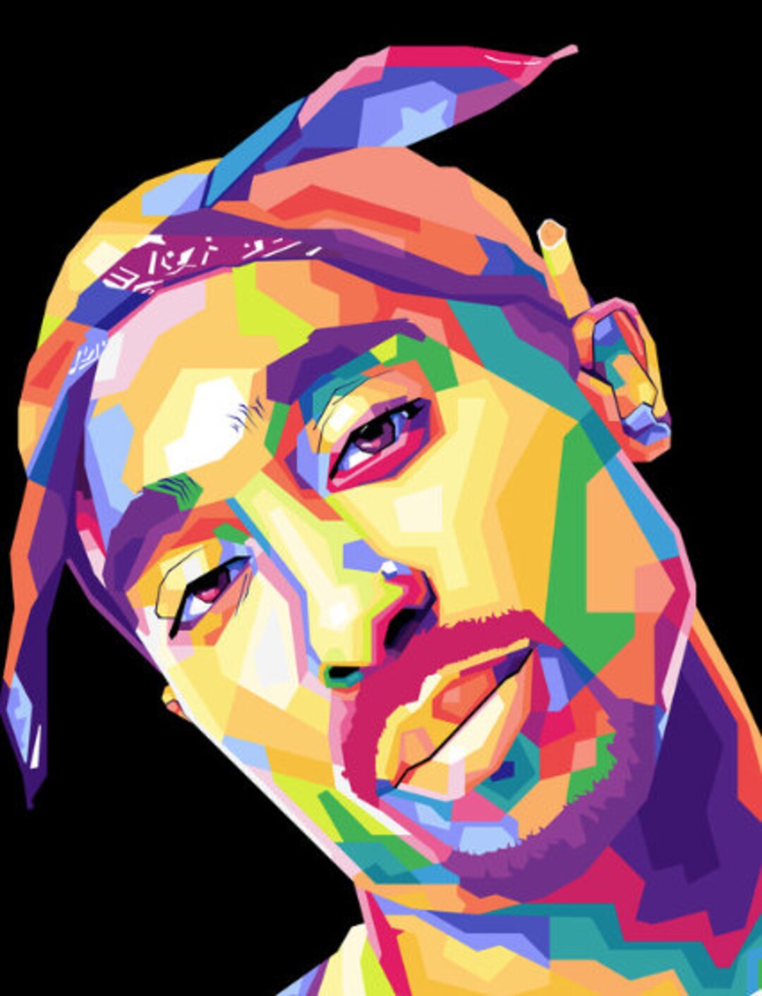 Tupac Needlepoint Canvas - Etsy