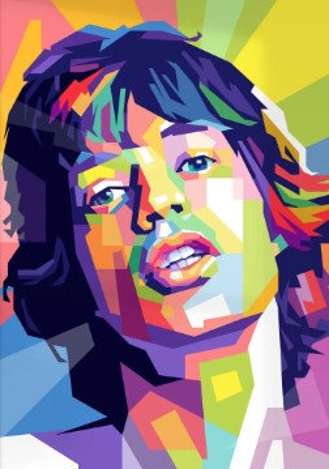 Mick Jagger Needlepoint Canvas - Etsy