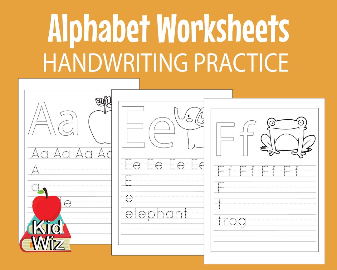 Kids Alphabet Worksheets, Preschool, Kindergarten, Homeschool ...