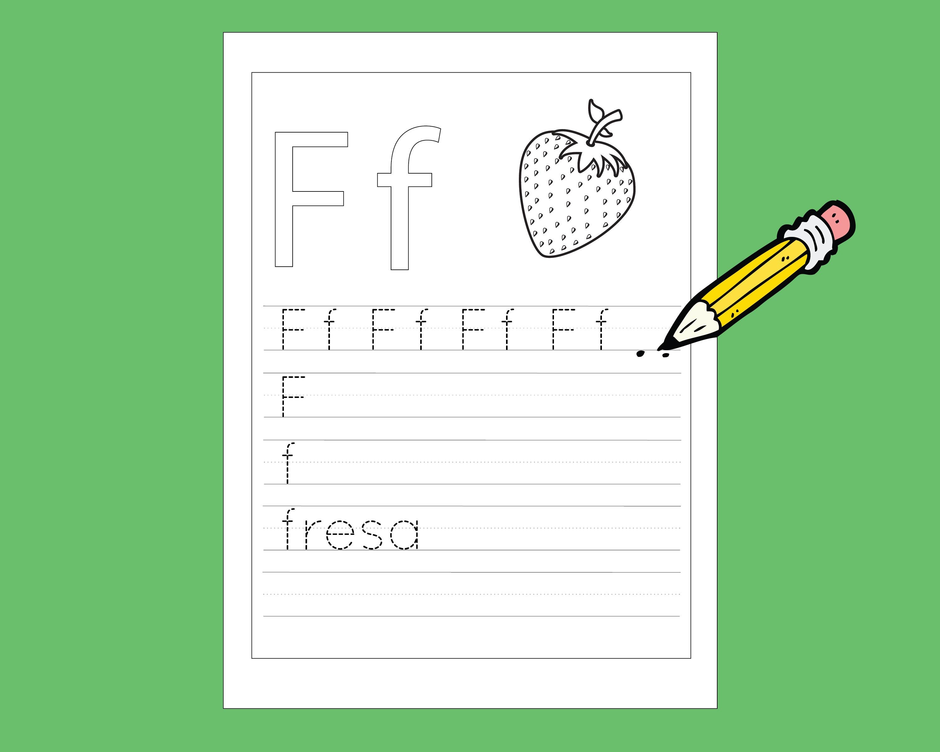 Spanish ABC Worksheets for Kids, Preschool, Kindergarten, Homeschool ...