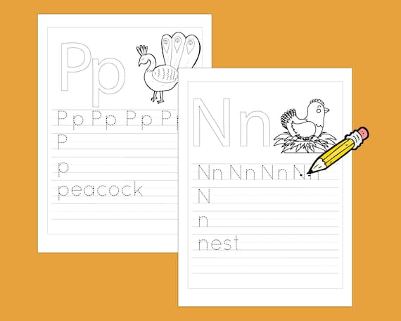 Hojas De Trabajo Del Alfabeto Para La Educación En El Hogar