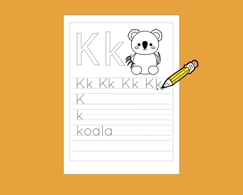 Kids Alphabet Worksheets, Preschool, Kindergarten, Homeschool ...