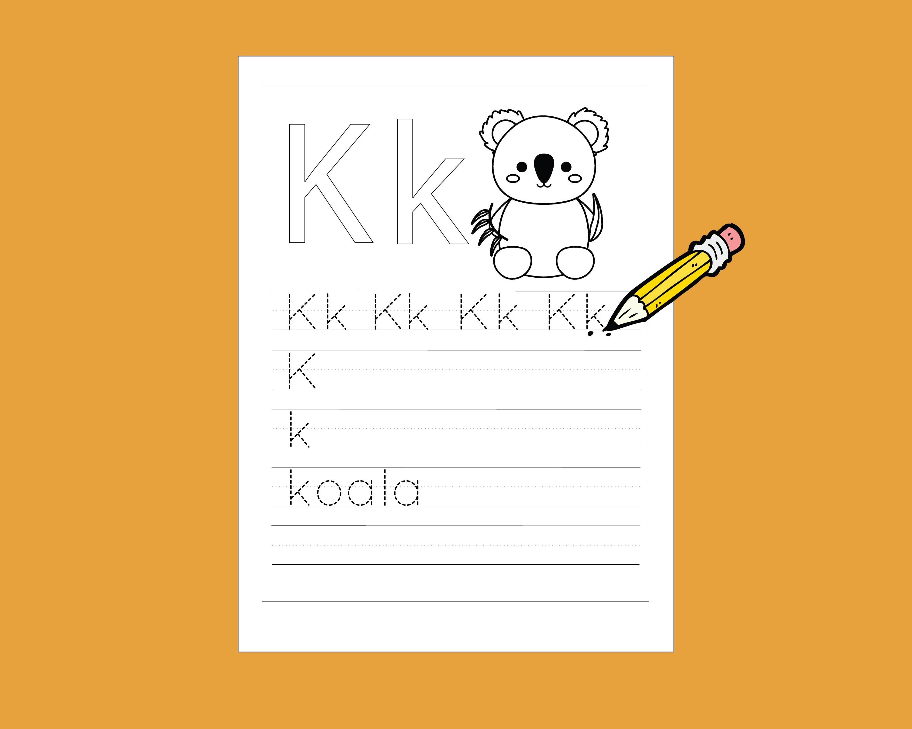 Kids Alphabet Worksheets, Preschool, Kindergarten, Homeschool ...