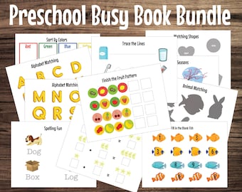 Kindergarten Math 50 Worksheet Bundle Instant (Instant Download) - Etsy