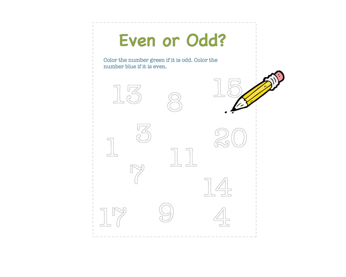 Kindergarten Math 50 Worksheet Bundle Instant Download - Etsy Canada