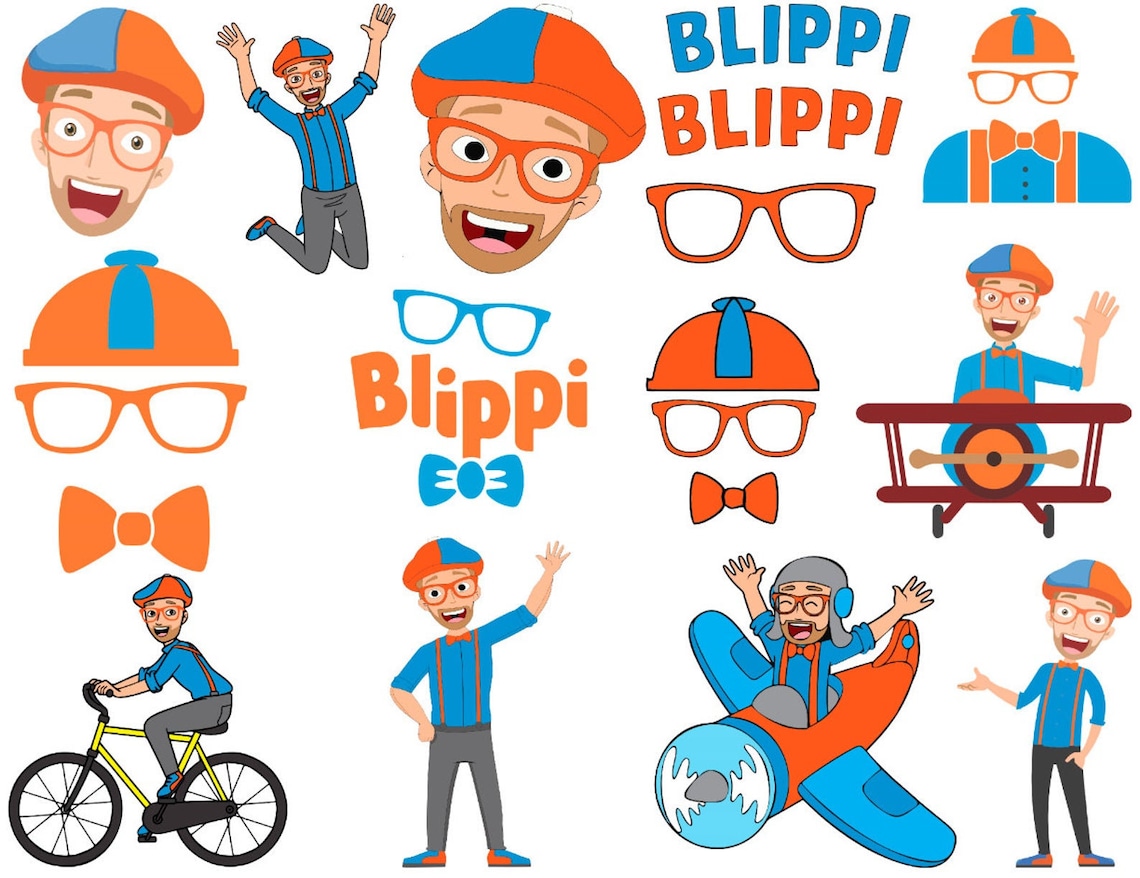 Blippi svg File svg cute file png clipart image instant | Etsy
