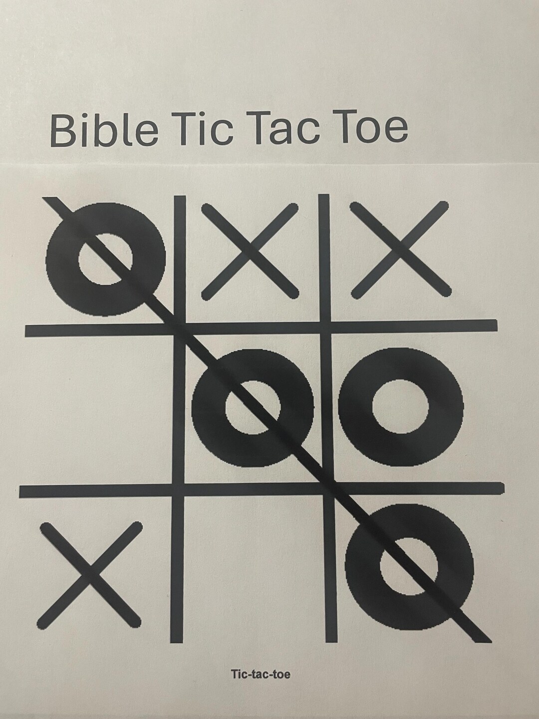 Bible Tic Tac Toe - Etsy