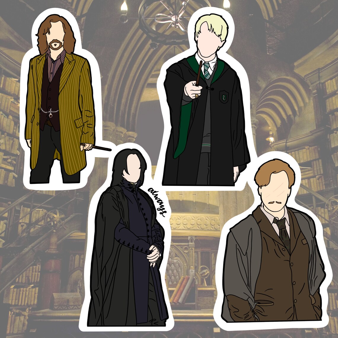 Harry Potter Silueta Pegatinas Etsy