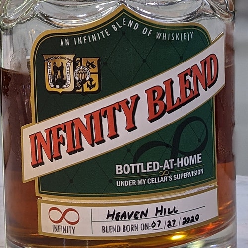 Infinity Bottle Label Larceny Inspired Bourbon Whiskey - Etsy UK