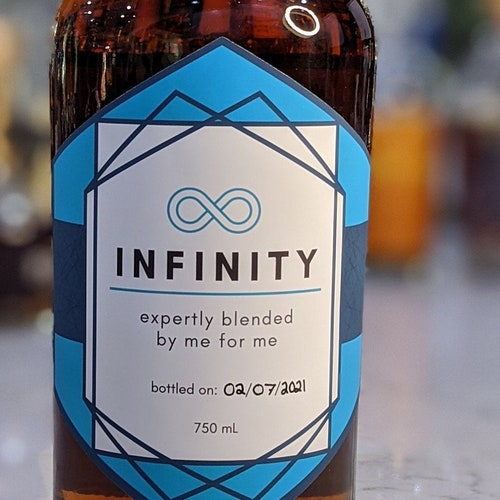 Infinity Bottle Label Larceny Inspired Bourbon Whiskey - Etsy UK