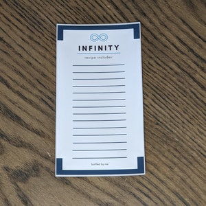 Infinity Bottle Label Bourbon Unique Hexagon Label Bourbon Whiskey - Etsy