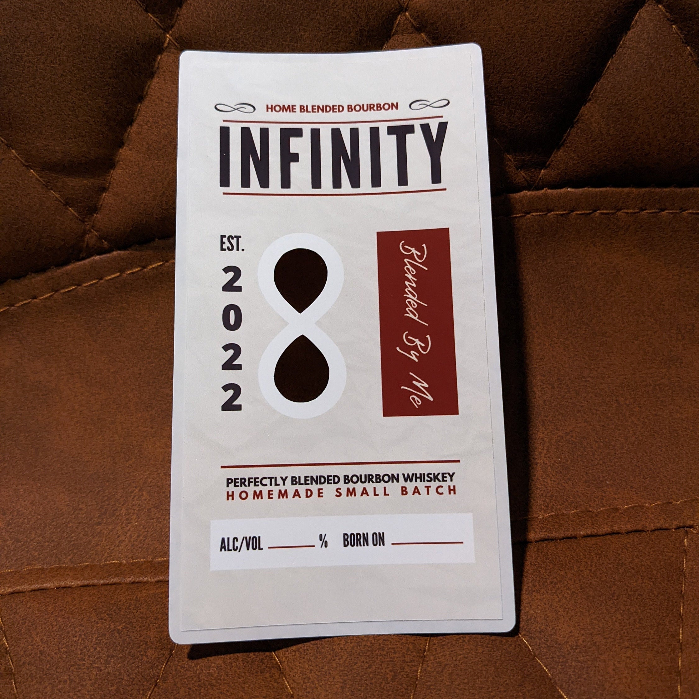Infinity Bottle Label, Larceny Inspired, Bourbon Whiskey [updated for ...