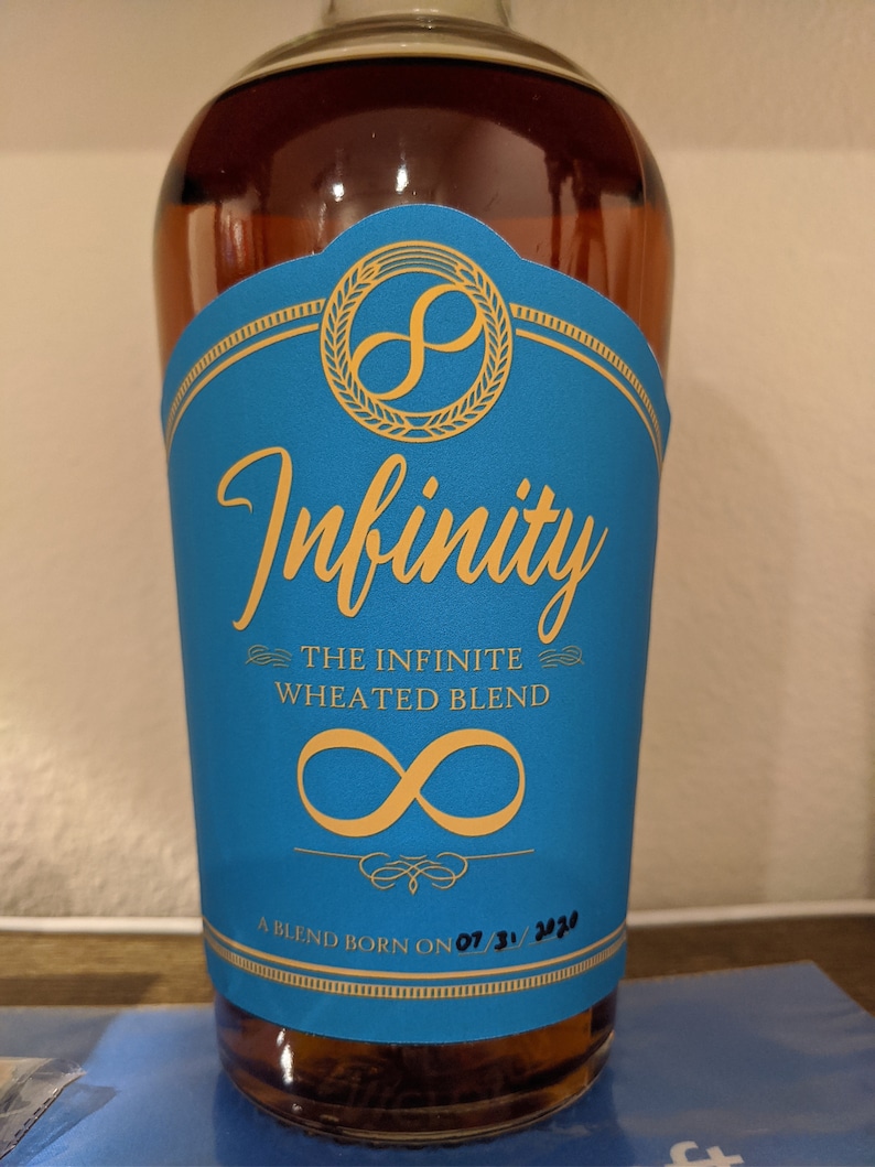 Infinity Bottle Label Wheated Bourbon Blend | Etsy