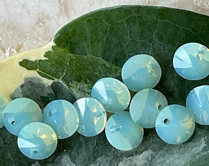 Swarovski Crystal 6mm Pacific Opal Mini Disc Beads: Set of Twelve - Etsy