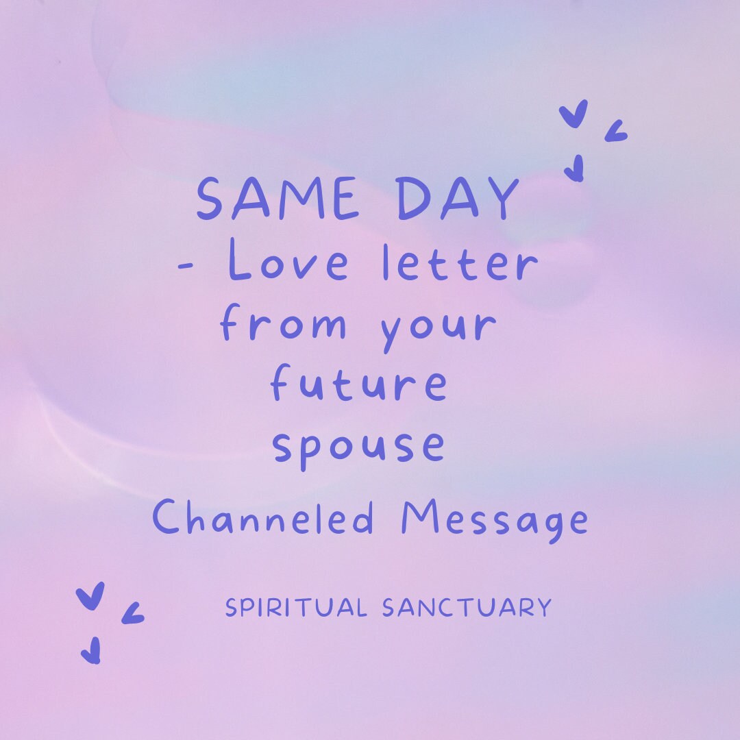 Love Letter From Future Spouse, PDF Psychic Reading, Twin Flame/soul ...