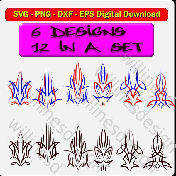 Old School Pinstripe Decals - Etsy