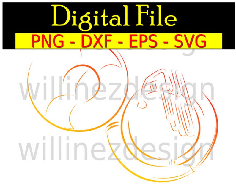 Tuba Fire Digital File for Abstract Wall Decor, Minimalist Art for Any ...