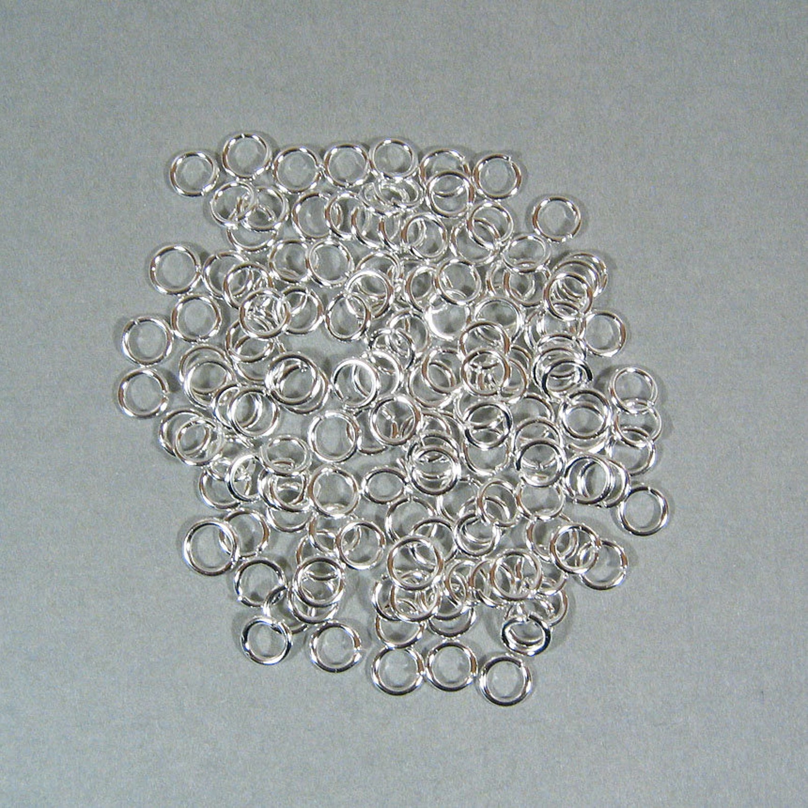 6mm Silver Plated Finish Jump Rings Choose Your Quantity - Etsy