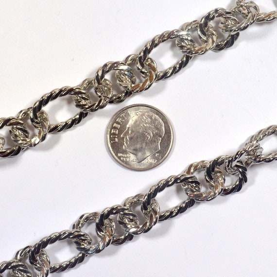 Mixed Rope Chain Rhodium CH84-RH Choose Your Length - Etsy