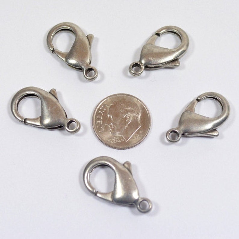 Large 23mm X 13mm Lobster Clasps - Antique Silver - Choose Your ...