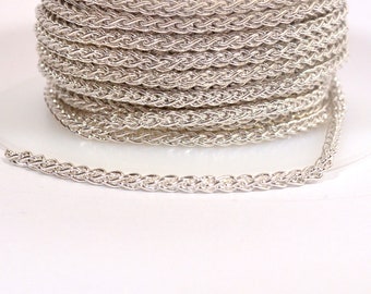 4mm Wheat Chain Gold Plated CH121-GP Choose Your Length | Etsy