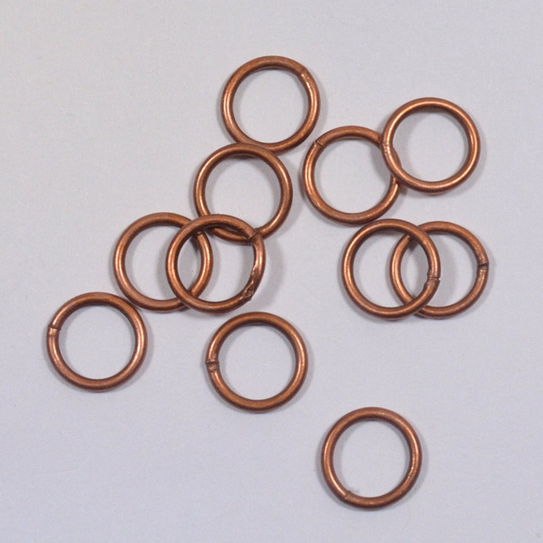 8mm Closed Jump Rings - Antique Copper - Choose Your Quantity - Etsy