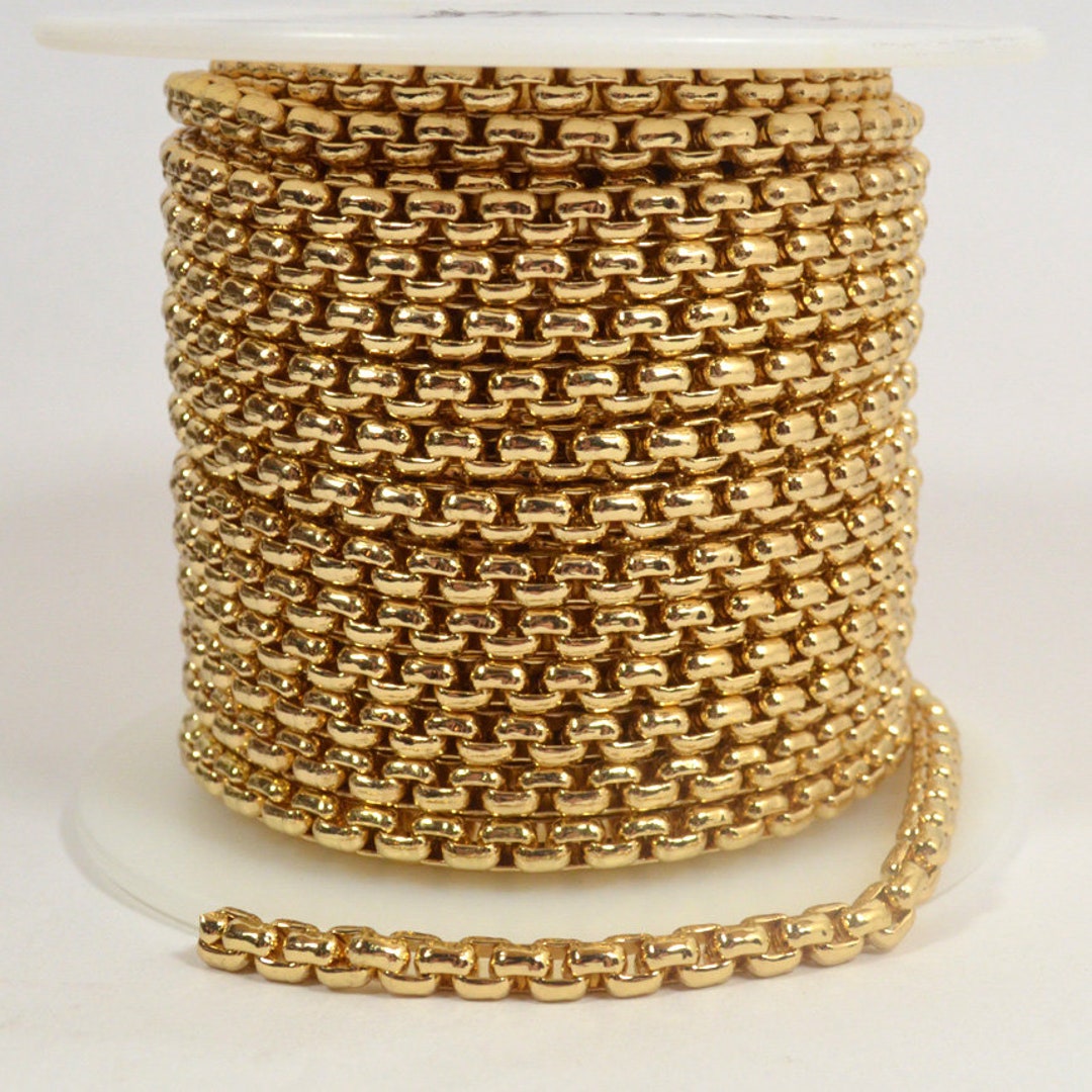 Venetian Chain - Gold Plated - CH120-GP - Choose Your Length - Etsy