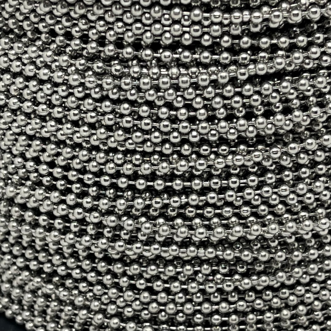 Stainless Steel Ball Chain 2mm - ST2MM - Choose Your Length ...