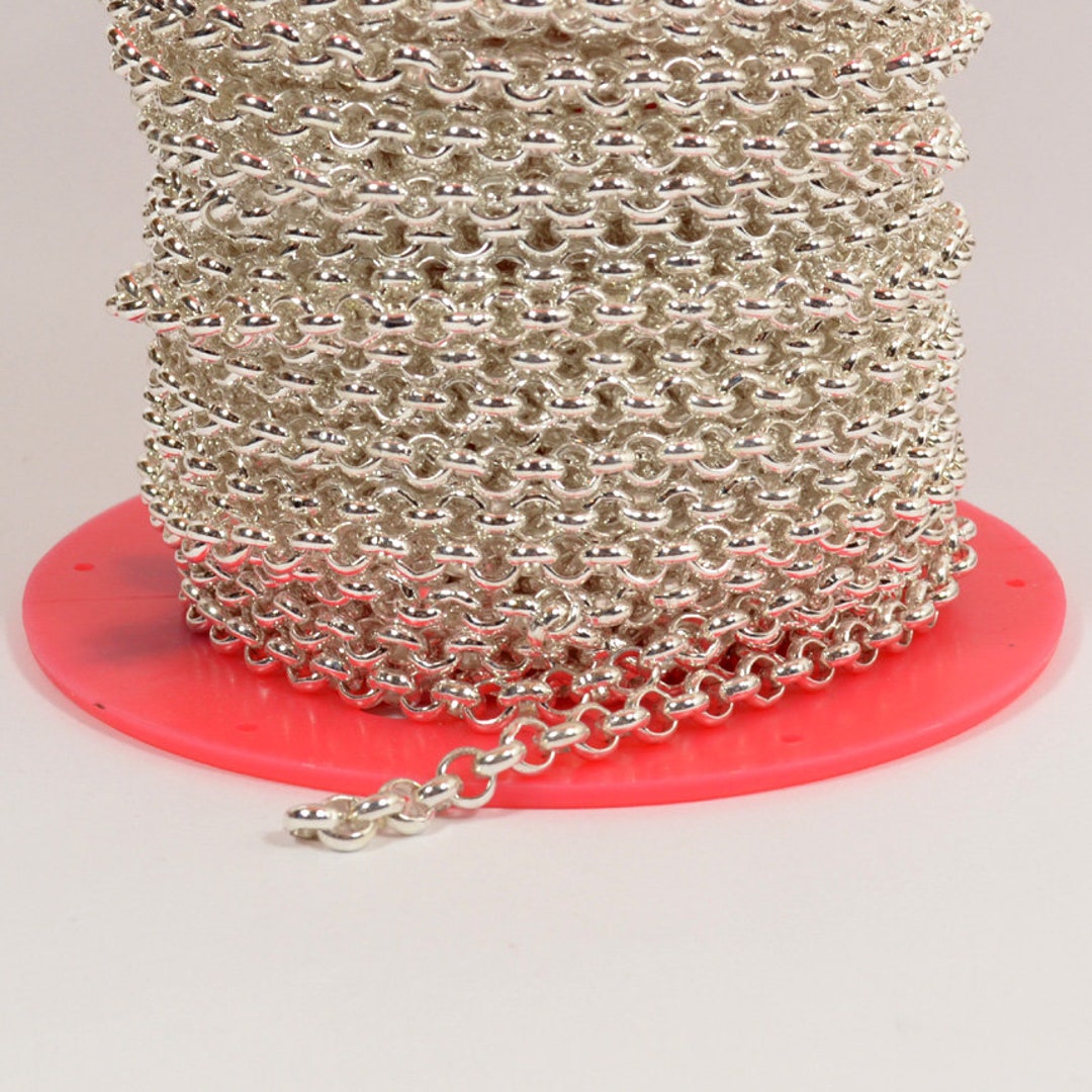5.7mm Rolo Chain - Silver Plated - 5.7mm Links - CH81-SP - Choose Your ...