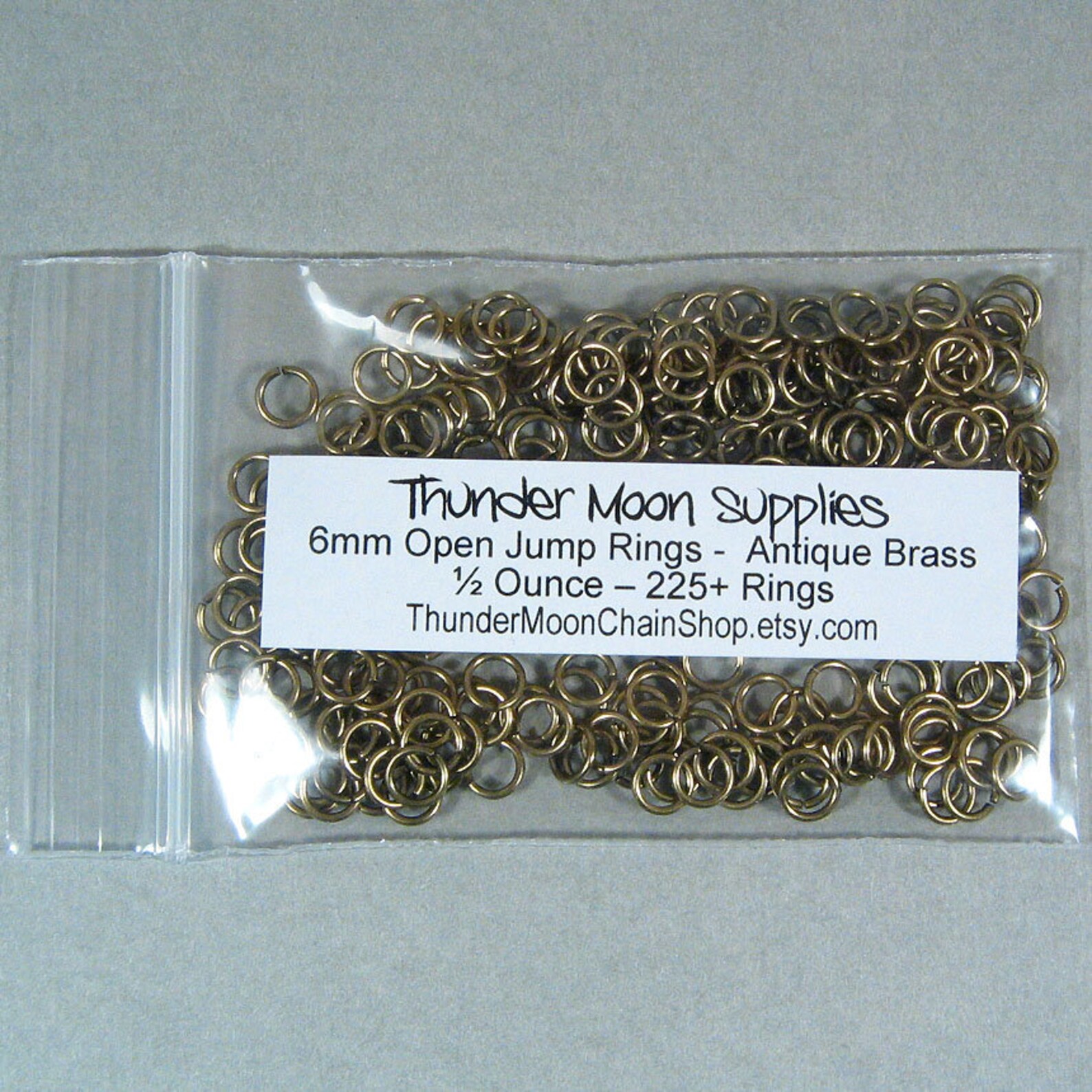 6mm Antique Brass Finish Jump Rings Choose Your Quantity | Etsy