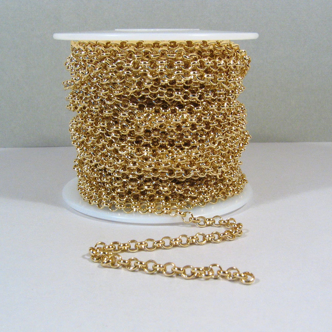 Rolo Chain - Gold Plated - CH12-GP - Choose Your Length - Etsy
