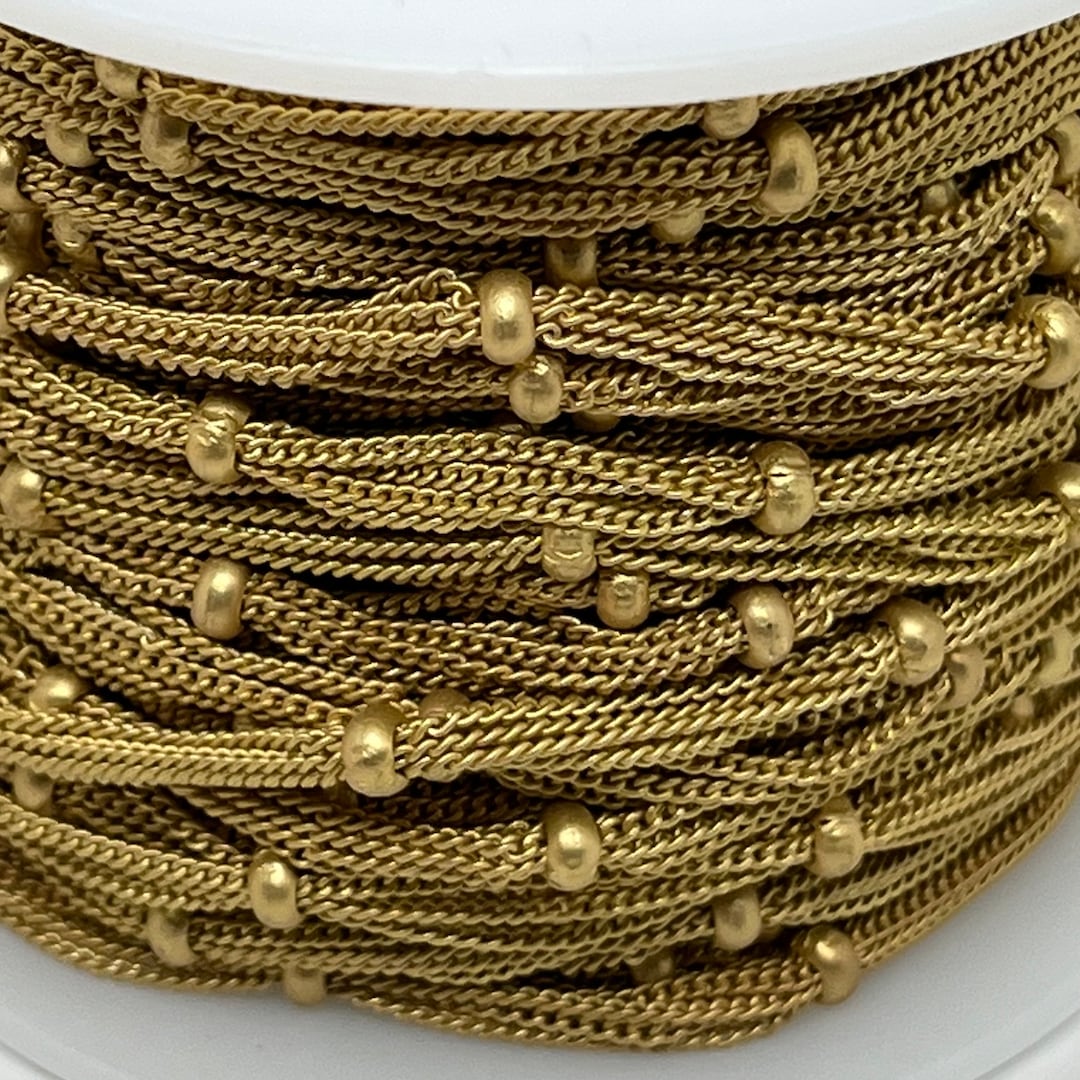 Multi-stranded Curb Chain - Matte Gold - CH79- MG - Choose Your Length ...