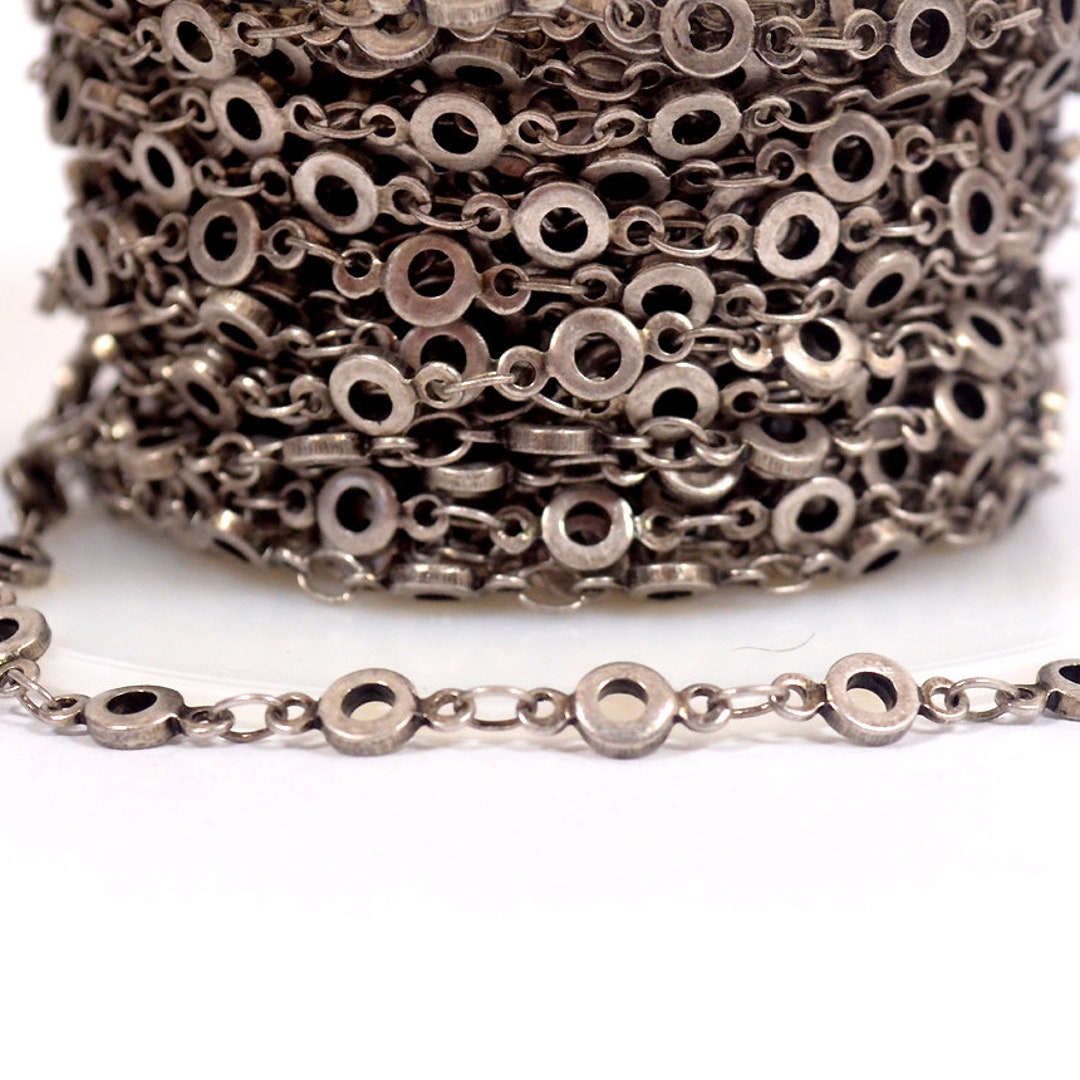 Bubbles Chain - Antique Silver - CH10-AS - Choose Your Length - Etsy