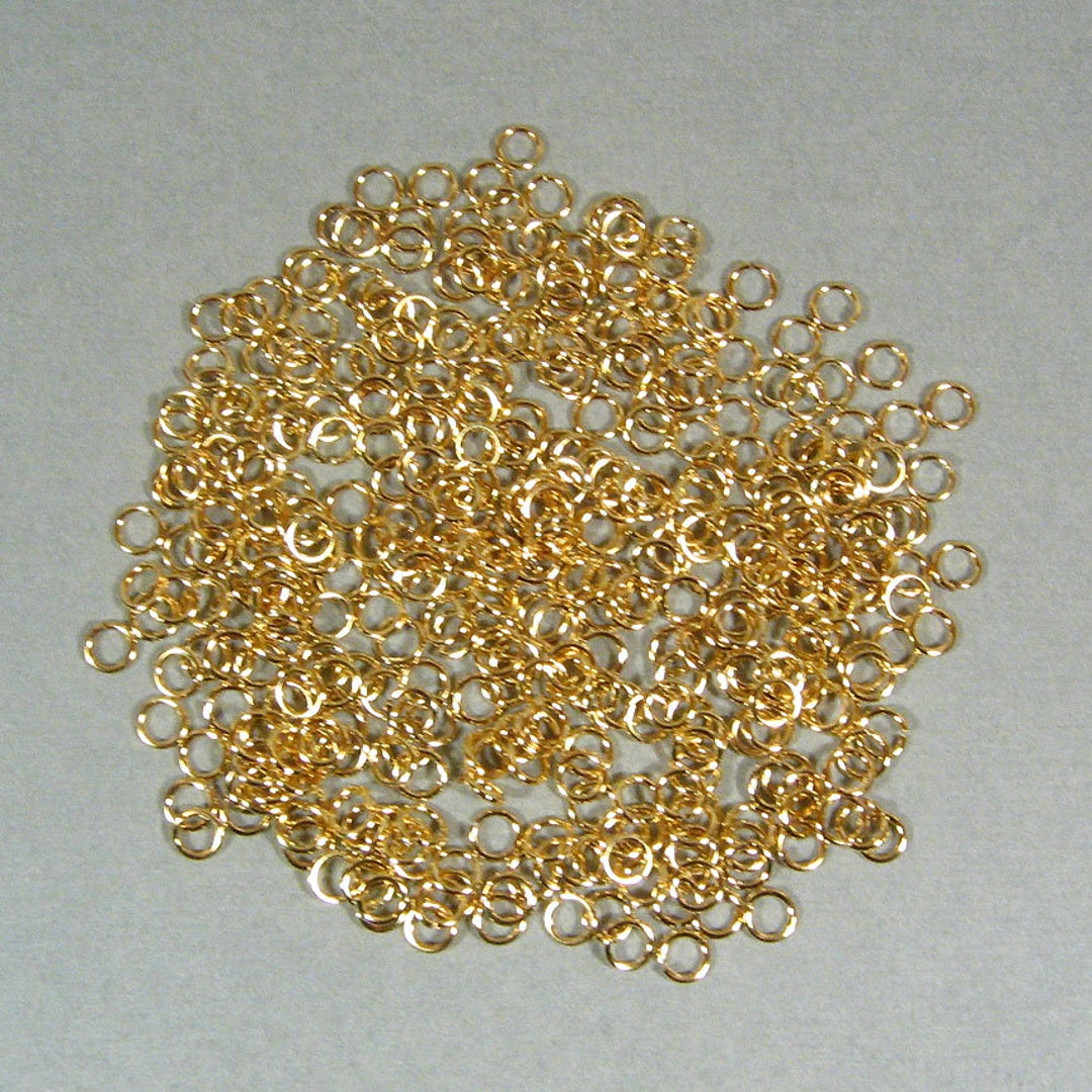 4mm Gold Plated Jump Rings - Etsy