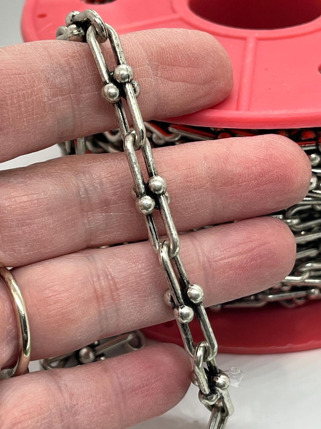 Link Chain - Antique Silver - CH202-AS - Choose Your Length - Etsy