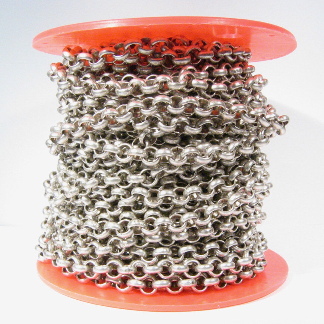 7.0mm Rolo Chain - Antique Silver - CH50-AS - Choose Your Length - Etsy