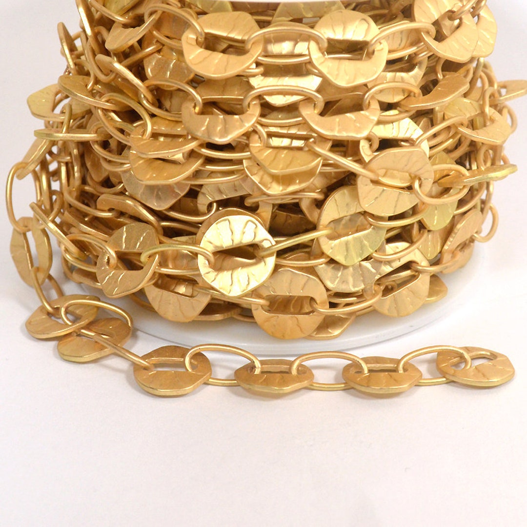Button Hole Chain Matte Gold CH66-MG Choose Your Length - Etsy Ireland